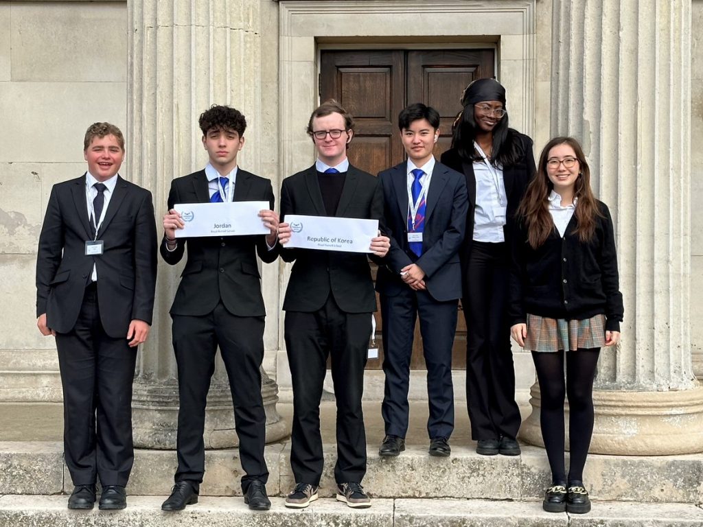 RRS Students at Haileybury MUN 2023 - Royal Russell MUN